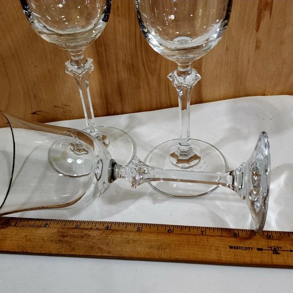Oneida | Dining | 4 Oneida Tosca Platinum Crystal Water Glasses Set ...
